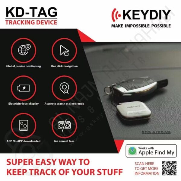 Keydiy KD TAG Tracking Device 4-Pack | Gskeyae
